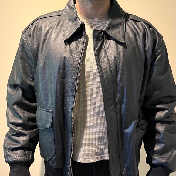 Jackets & Coats | 1958 Us Army Air Force Leather Type A2 Bomber Jacket ...